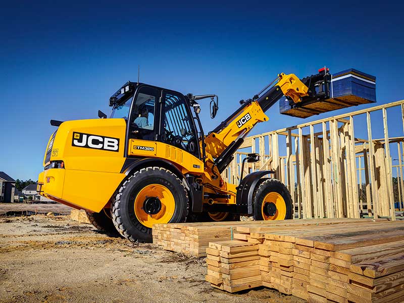 JCB shows off TM320 telescopic wheeled loader