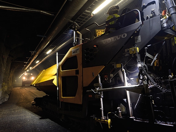Case study: Volvo CE paver adapts to life underground