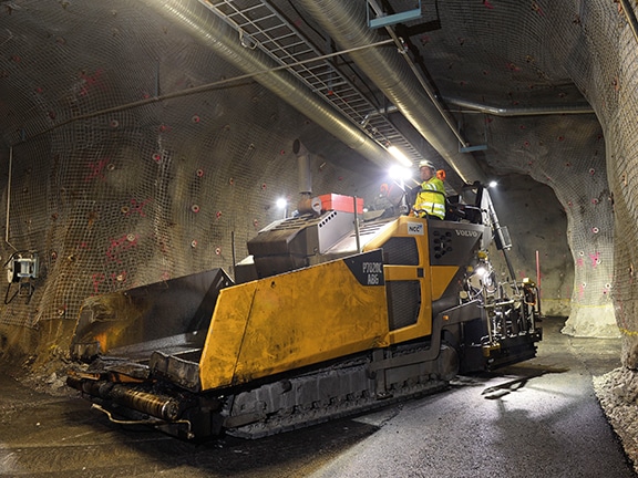 Case study: Volvo CE paver adapts to life underground