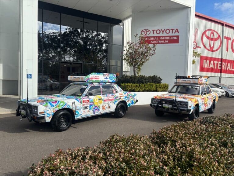 TMHA races cars for charity - TradeEarthmovers
